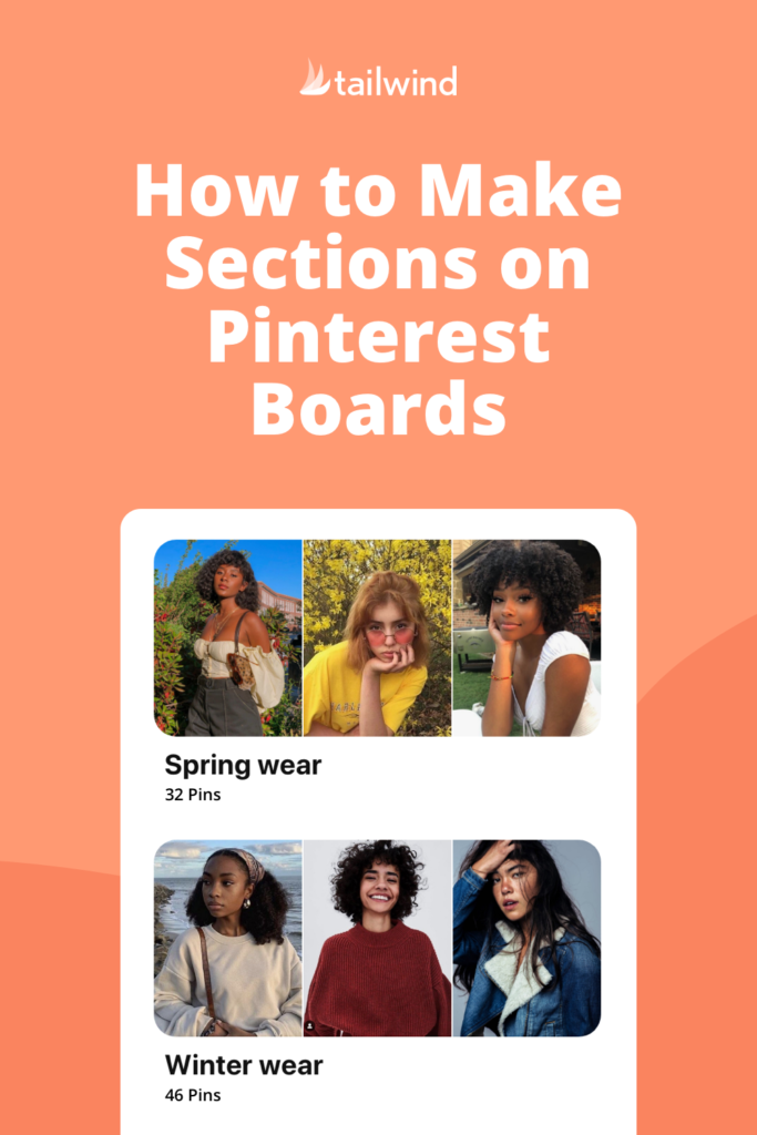 How to Make Sections on Pinterest Boards | Tailwind App