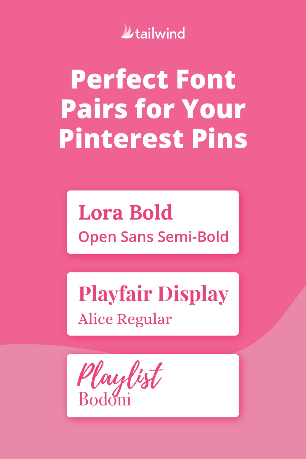 Perfect Font Pairs for Your Pinterest Pins | Tailwind App