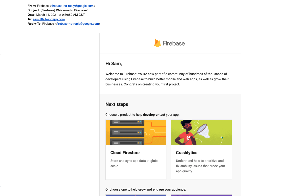 Bets 9+ Welcome Emails for Your Customers Tailwind App