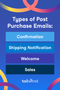 Your Guide to the Post Purchase Email Flow (with Examples!) | Tailwind