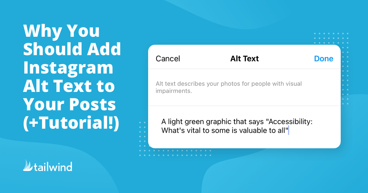 Why You Should Add Instagram Alt Text to Your Posts (+ Tutorial ... Why You Should Add Instagram Alt Text to Your Posts (+ Tutorial ...