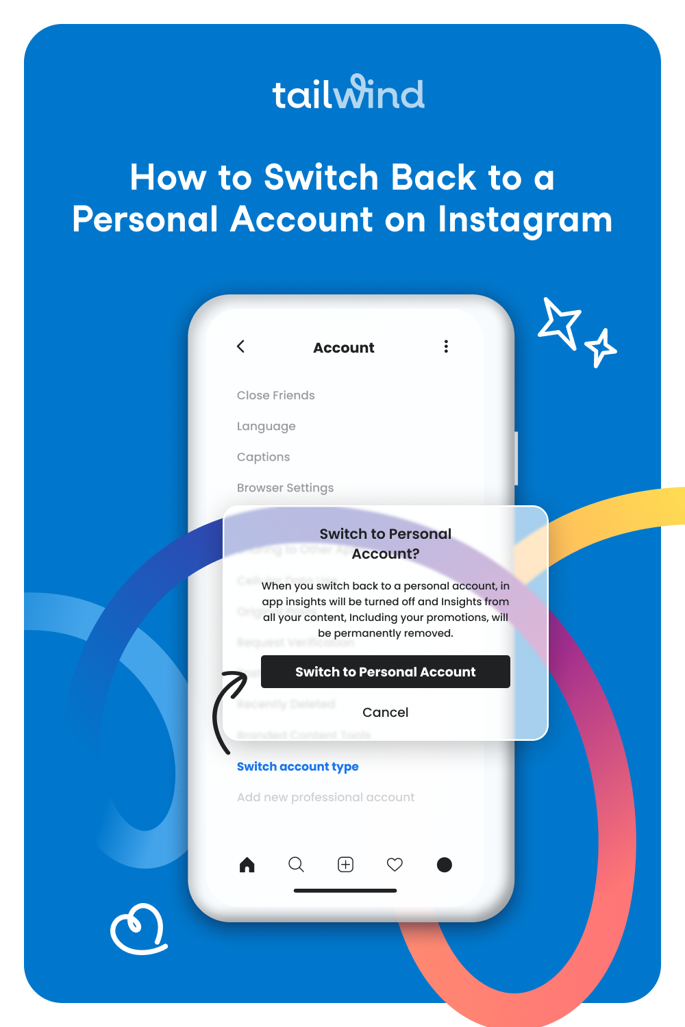 How to Switch Back to a Personal Account on Instagram - Tailwind Blog